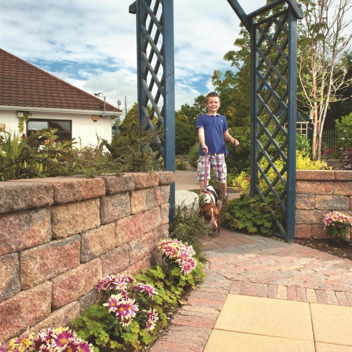 Double Sided Garden Stone Wall Blocks