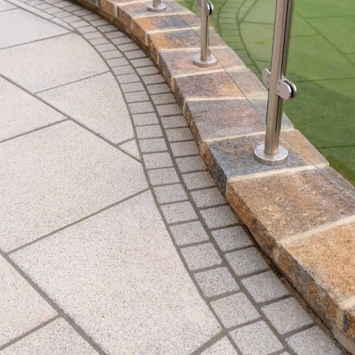 Concrete Paving Slabs With Hard-Wearing Granite Surface