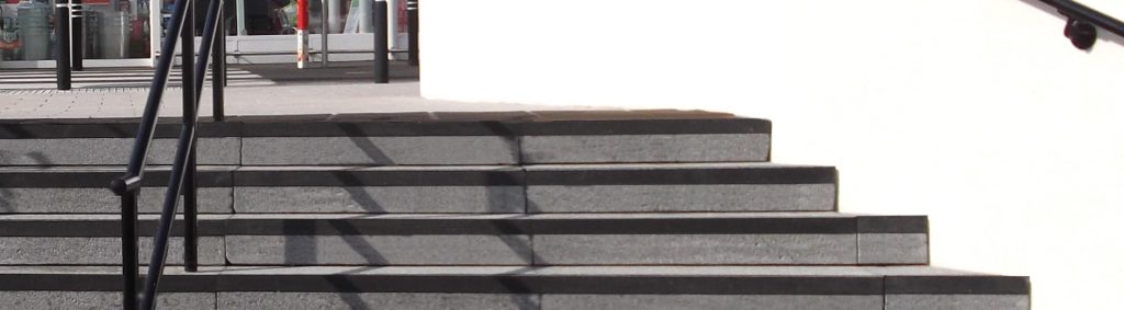 Concrete Granite Step Blocks with Contrasting Nosing