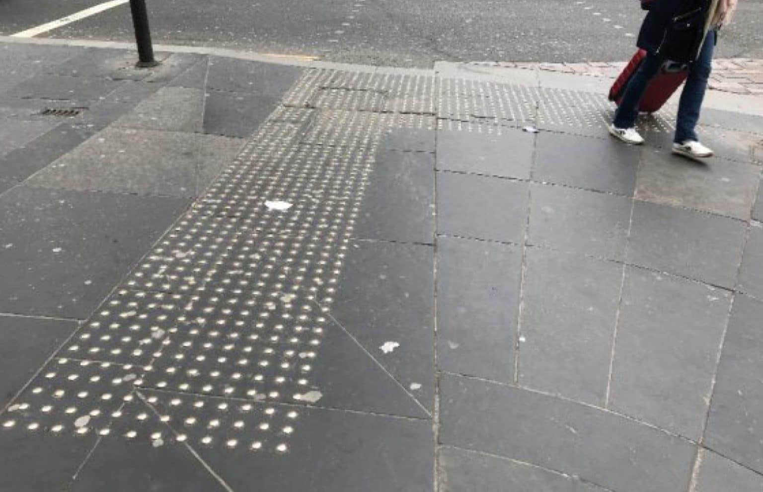 What colour should tactile paving be? | Tobermore Commercial Block Paving